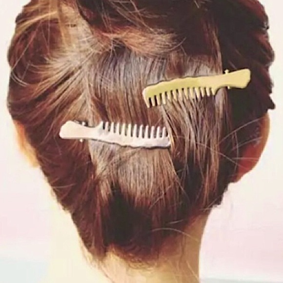 Accessories | New 2 Combs Minimalist Hair Clip Set | Poshmark